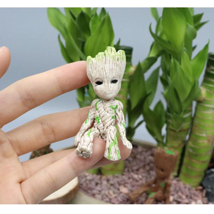 Mini Figurine 6Cm Groot Miniature Model Office Desk Decoration Car ...