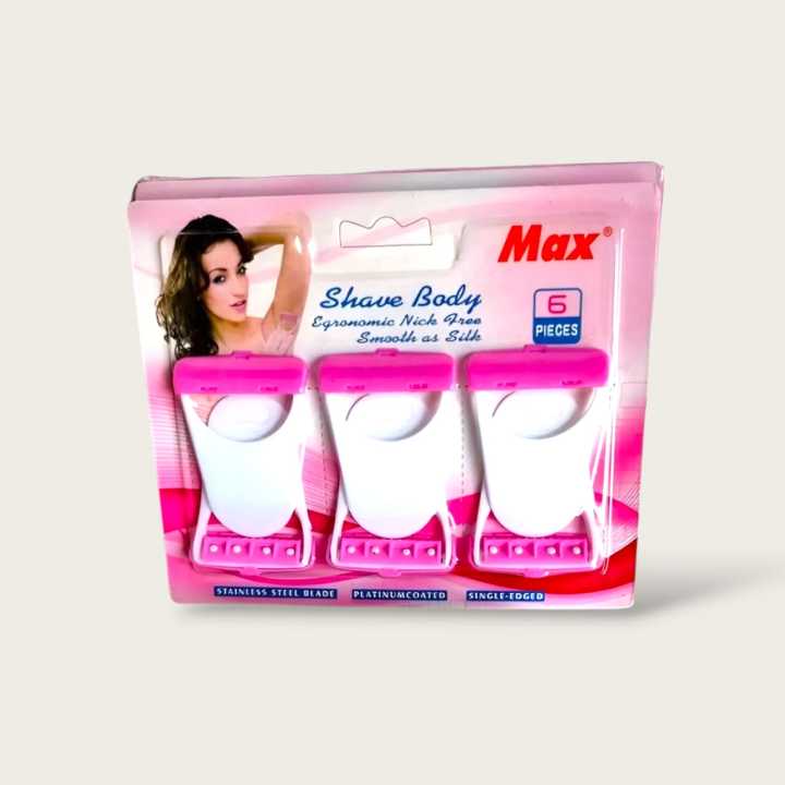 Buy 6-Pack Max Safit Shave Body Disposable Razors for Women - Top ...