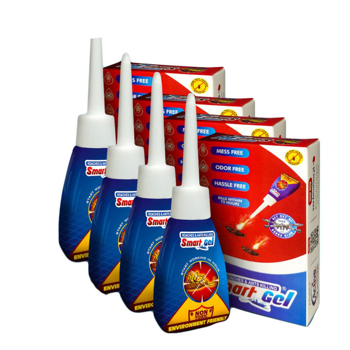 Pack Of 4 - cockroach killer gel, 20gm Active Clean, Long-Lasting ...