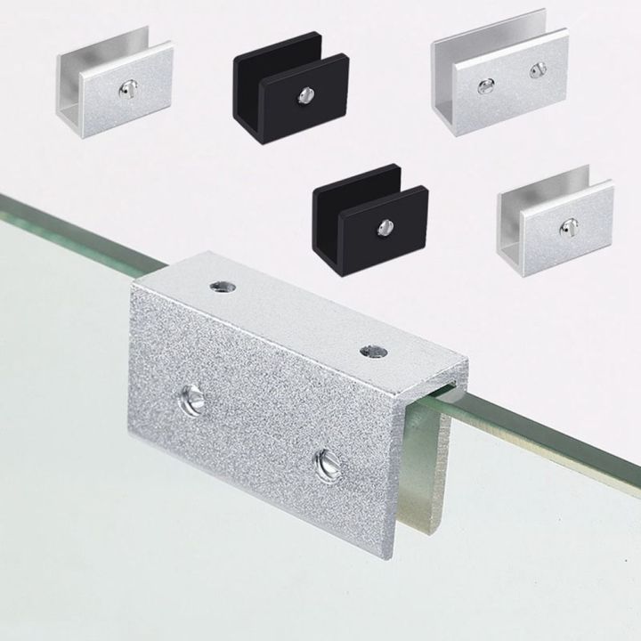 Creative Aluminum Alloy Glass Door Clamp Bracket Furniture Accessories ...