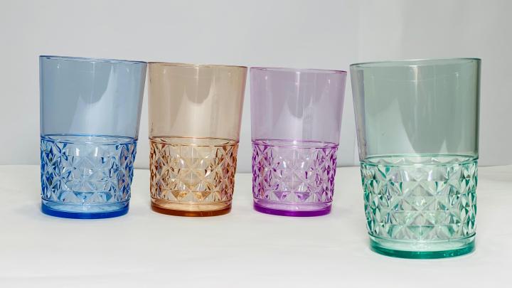 "Premium Crystal Water Glass Set - 3-Piece Pack for Elegant Dining ...