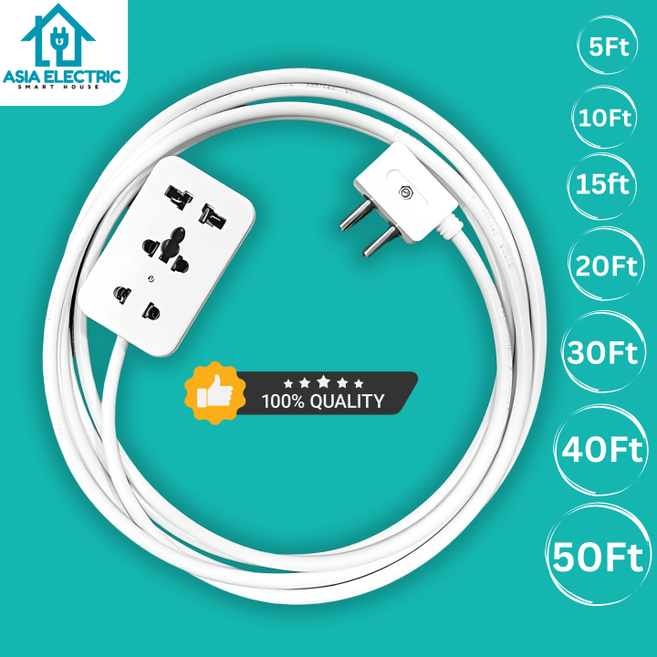 Extension Board with different lengths Universal multi plug 3 sockets ...