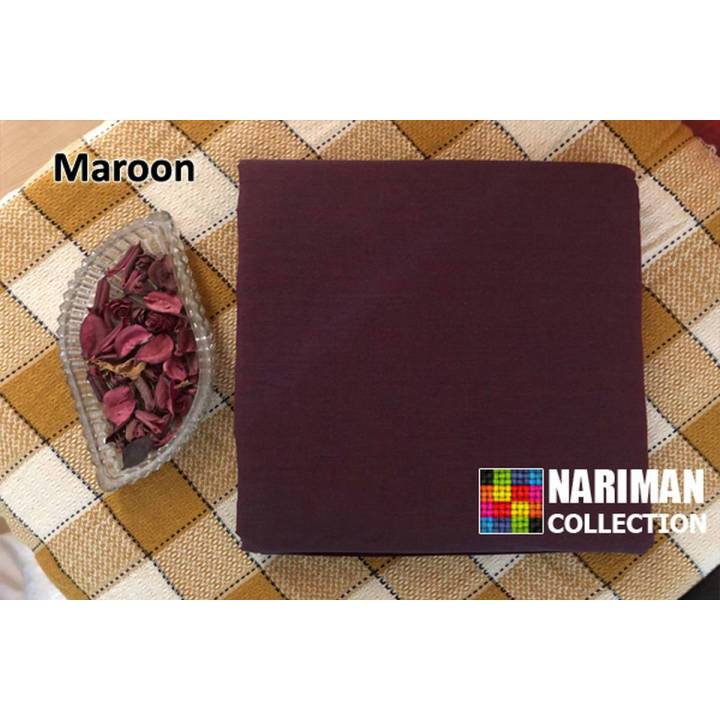 Maroon Yarn Dye 100% Cotton Unstitched Suit For Men - Summers | Daraz.pk