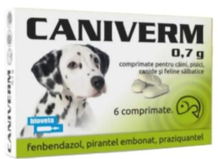 Caniverm Deworming Tablet Foe Dogs & Cats- Single Tablet | Daraz.pk