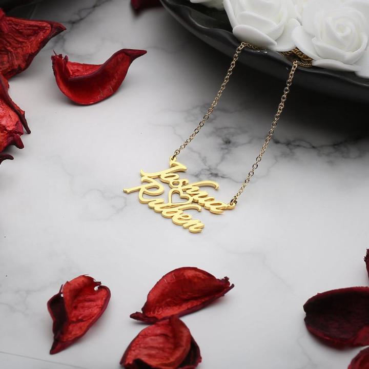 Customized Name Necklace For Girls, 24K Gold Plated Lockets for Girls ...