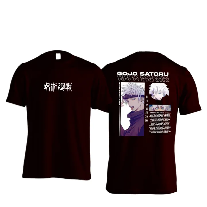 Gojo Satoru Anime Black T-Shirt for Men | Jujutsu Kaisen Graphic Tee ...