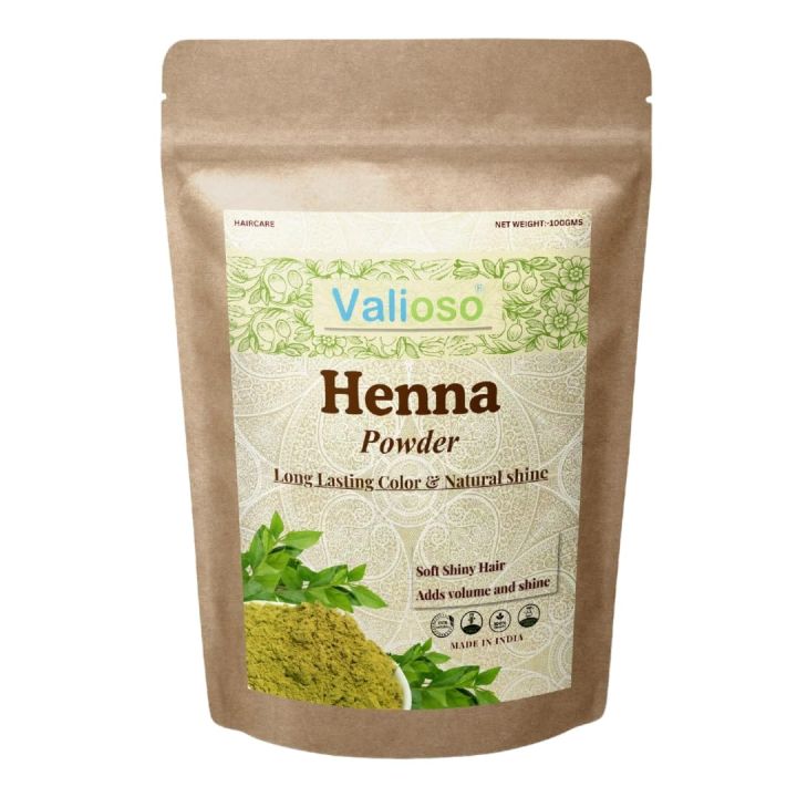 Valioso 100% Pure Henna Powder for Hair Colour (Mehandi) for Hair ...