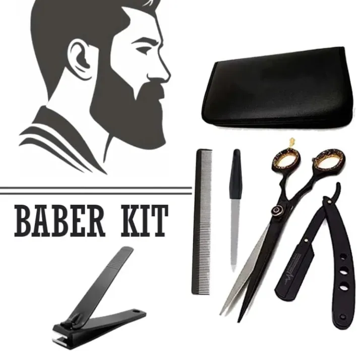 Professional Hairdressing Scissor Kit with Razor Cutter Complete Set ...