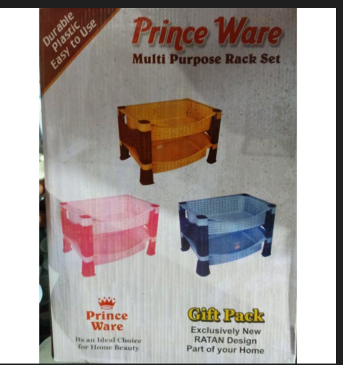 Prince Ware Multi Purpose Rack Set Duarable Plastic Easy to use Ratan ...