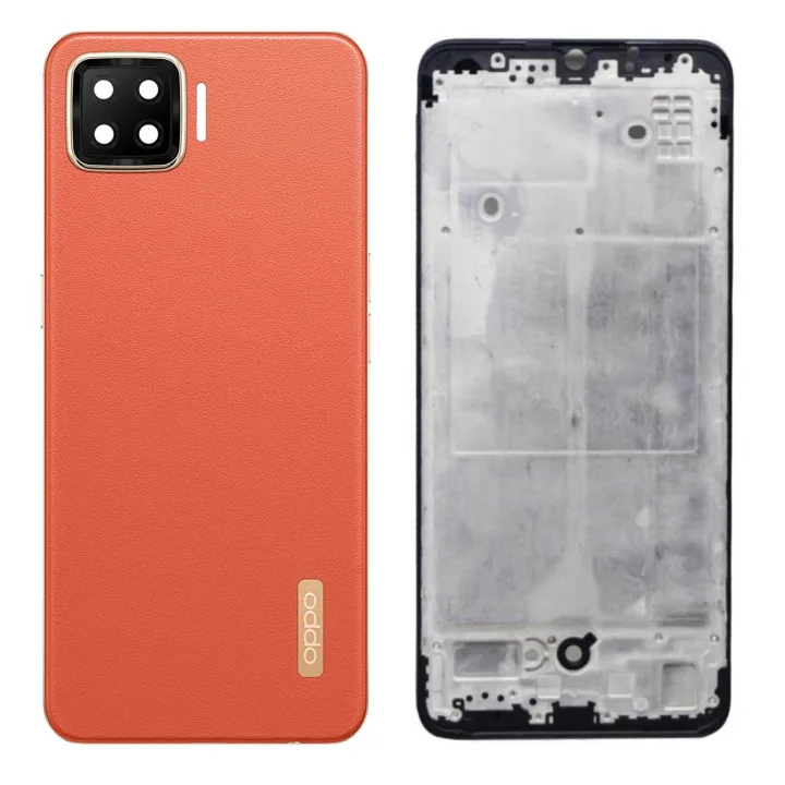 Oppo F17 Middle Frame Housing With Side Button and Camera Lens Complete ...