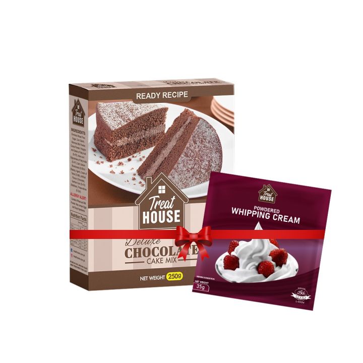 Chocolate Cake Mix 250 Gms With Powdered Whipping Cream Sachet | Daraz.pk