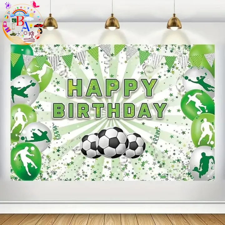Football Fancy Backdrop Football Theme Fancy Panaflex Football Birthday ...