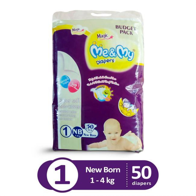 Me & My Magic Diapers Newborn 50 Pcs | Daraz.pk