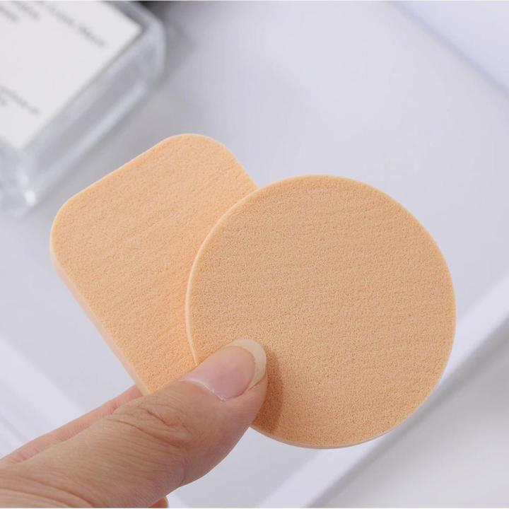 2 Pcs Foundation Sponge Round Shape Facial Makeup Blender Sponge ...