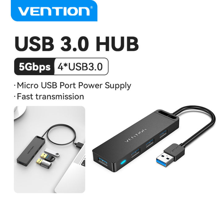 Vention USB 3.0 Extension HUB 4 Ports Multiple Splitter HUB High Speed ...