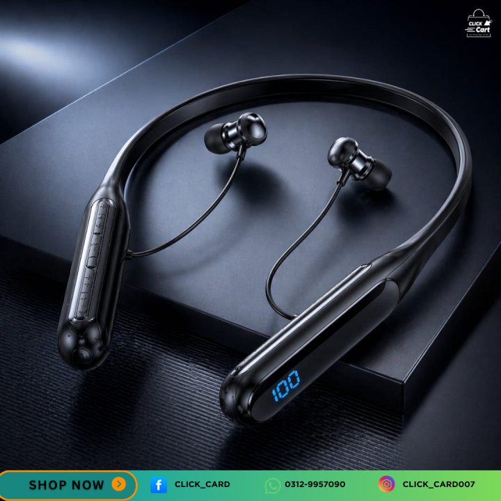 Wireless Neckband Bluetooth Earphones – ENC Noise Cancellation | HD Mic ...