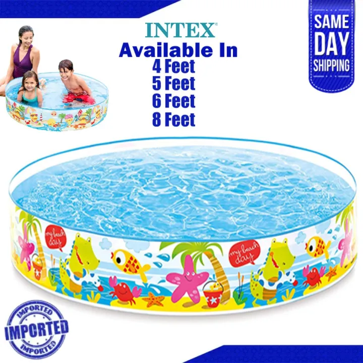 Swimming Pool NON-INFLATABLE SIZE | Without Air Swimming Pool ...