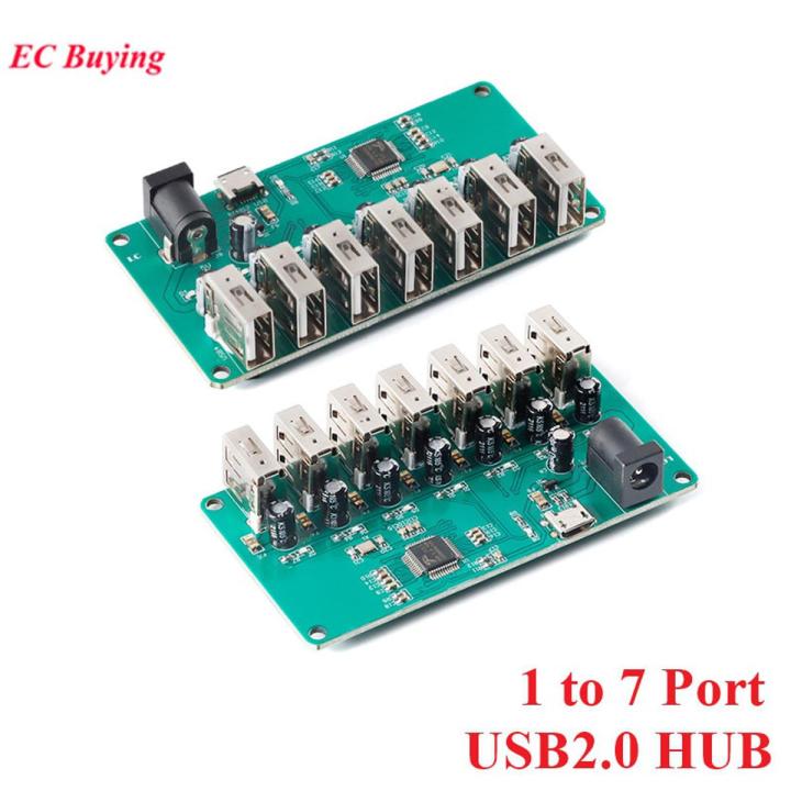 USB HUB USB2.0 Splitter 1 to 7 Port Concentrator Seven Port Expansion ...