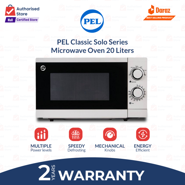 PEL Microwave Oven| PMO 20 Classic | -White Color | Size 20 Liters ...
