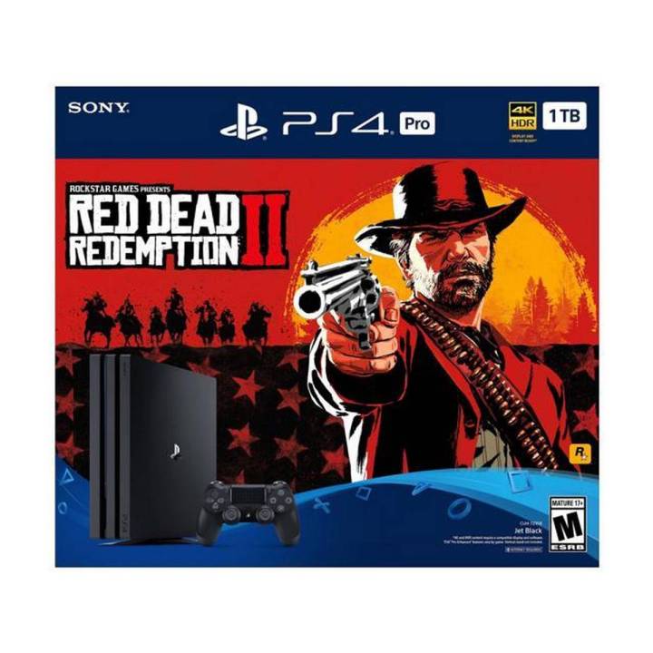 Sony PlayStation 4 Pro 1TB Limited Edition Red Dead Redemption 2 ...