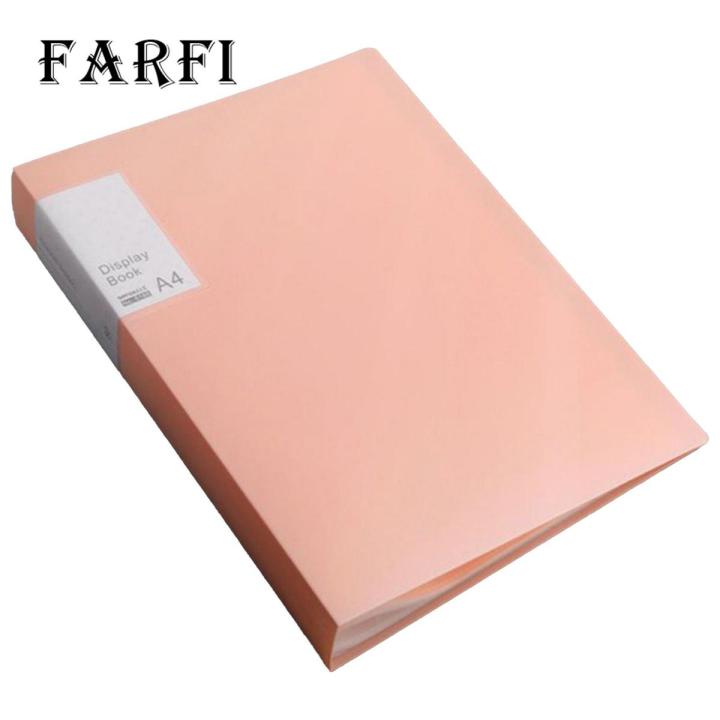 Farfi File Organizer High-Transparency File Portfolio Folder Binder ...
