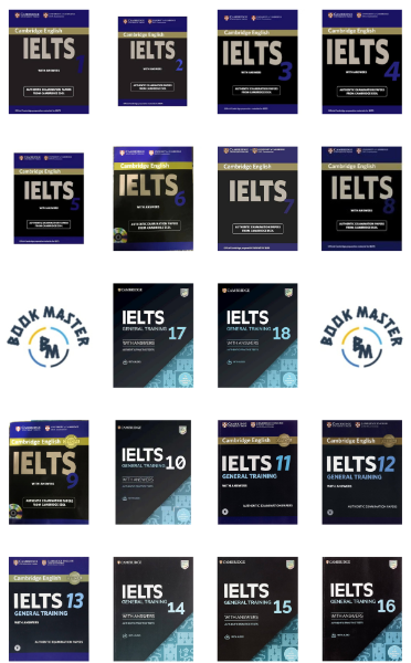 Cambridge English IELTS General Training 18 books set with audio qr ...