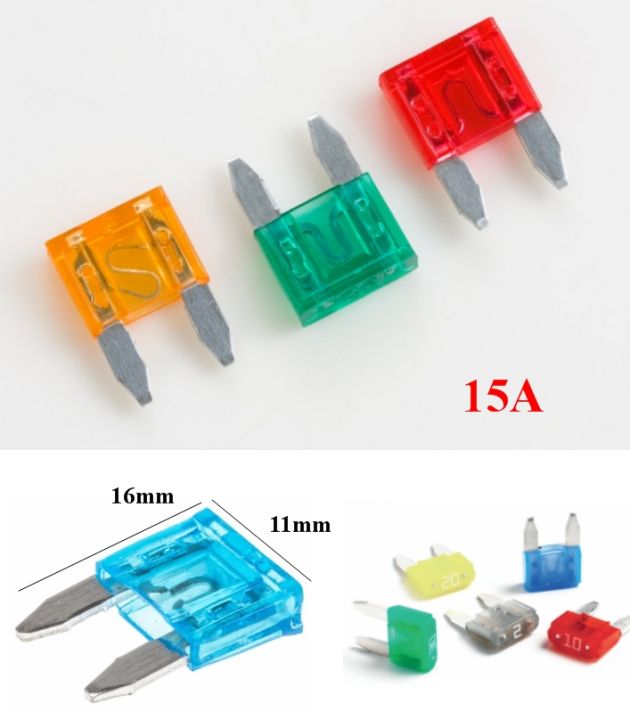 5pcs 15A Mini Blade Fuse Assortment Automotive Car Truck Fuse | Daraz.pk