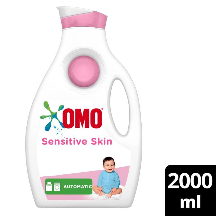 OMO Liquid Laundry Detergent Concentrated Sensitive Skin 2 Ltrs | Daraz.pk