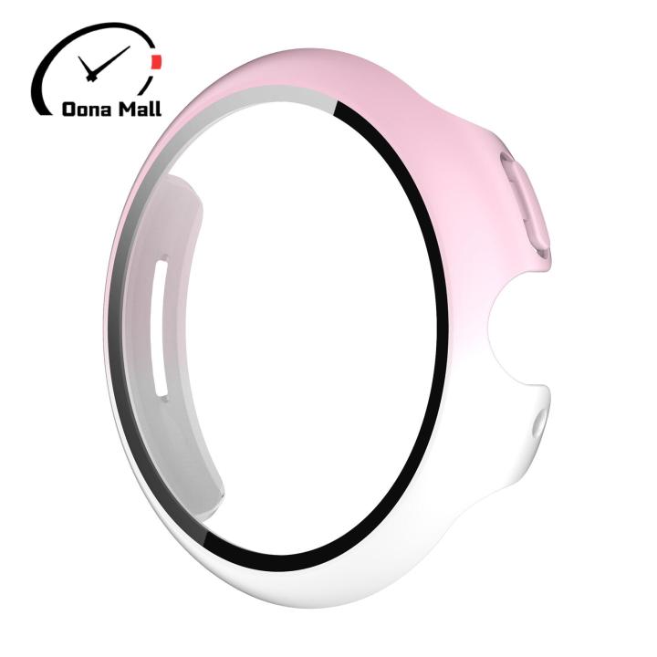 OonaMall Flexible Pc Case Pixel Watch 3 Tempered Glass Case Full ...