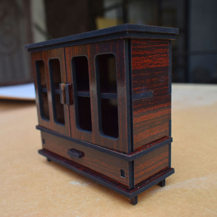 Cupboard for dollhouse, Cute miniature cupboard for 1/6 doll, 1:6 scale ...