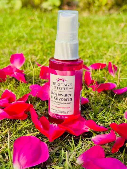 Heritage Store Rosewater & Glycerin Hydrating Facial Mist – 59ml | For ...
