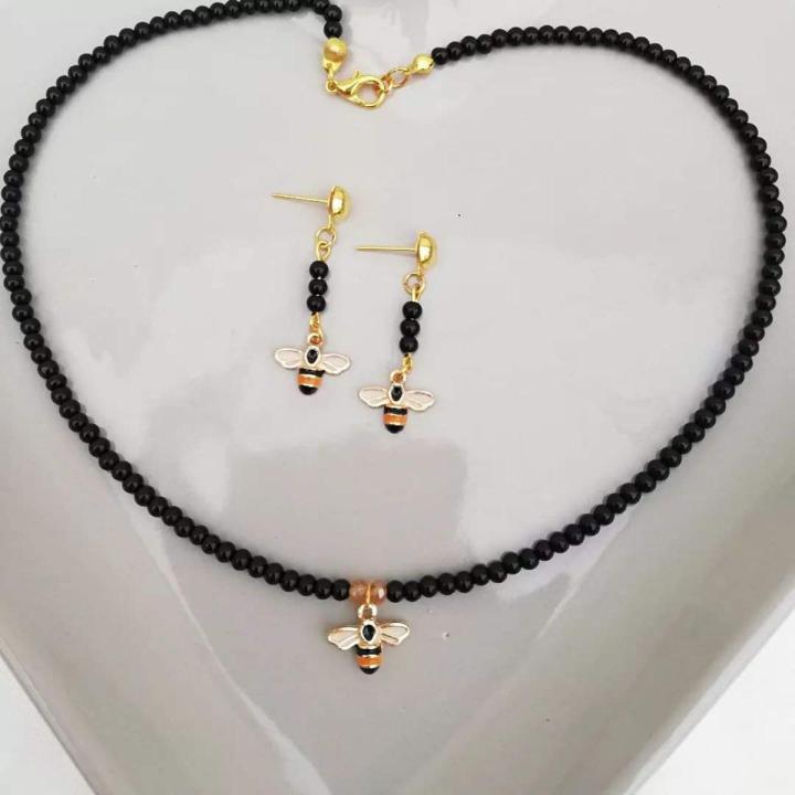 Blink- Resin Honey Bee Jewellery Set | Daraz.pk