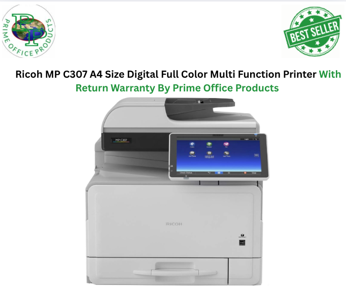 Ricoh MP C307 A4 Size Digital Full Color Multi Function Printer With ...