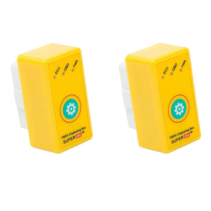 2X Super OBD2 Car Chip Tuning Box Plug and Drive More Power/More Torque ...