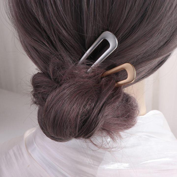 High Quality Metal U Shape Barrettes Simple Vintage Chinese Hair Pin ...