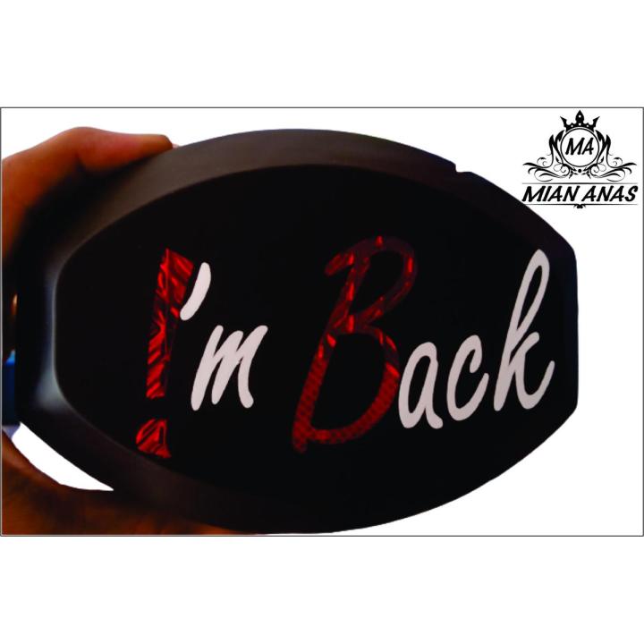 Honda CG 125 Back Light I AM BACK Fancy Cover /Sticker For Motorbike ...