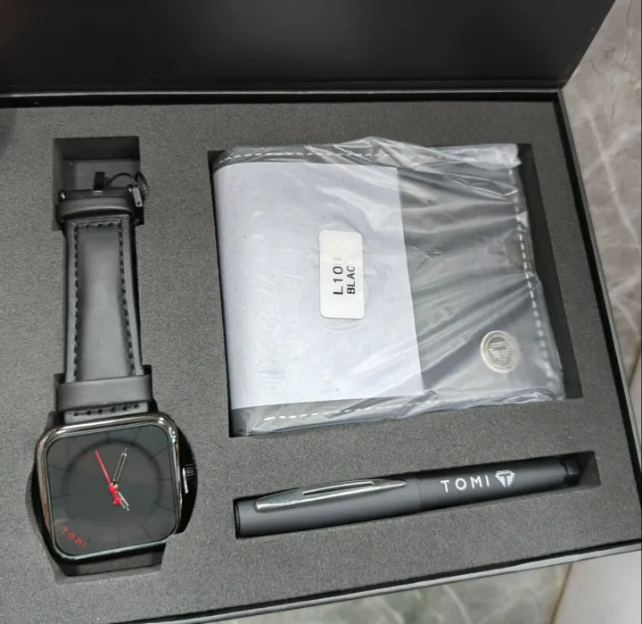 Luxury TOMI Gift Set for Men – Premium Watch + Wallet + Pen | Perfect ...