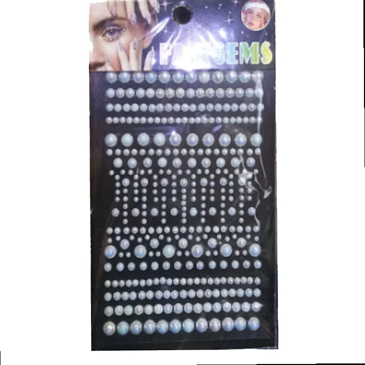 Colorful Pearl Beads Stickers – Round Sticky Fancy Beads for Art ...