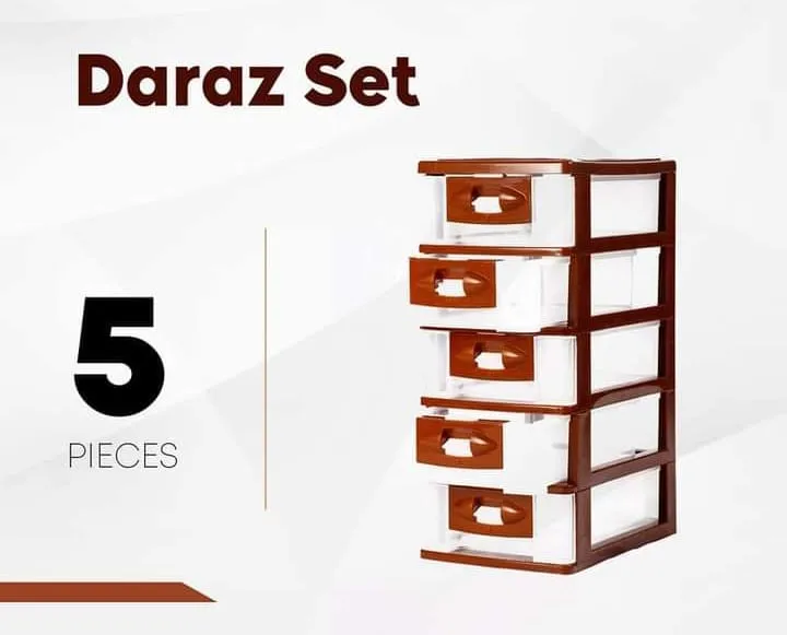 5 Layer Fiber Dressing Drawer Set & Space Saver - Plastic FIber | Daraz.pk