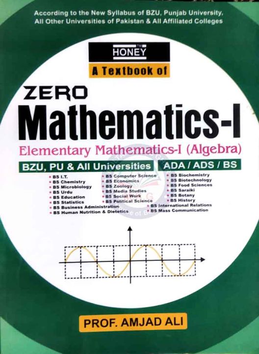 A Textbook of Zero Mathematics-1 (Honey),Elementary Mathematics-1 ...