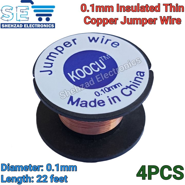 4PCS 0.1mm Jumper Wire PCB Link Wire Copper Wire Maintenance Jump Line ...