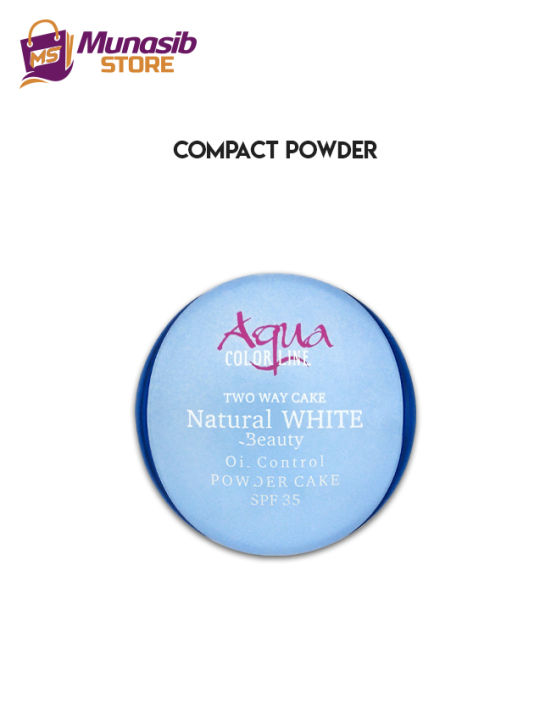 Aqua Color Line Two Way Cake Face Powder , Compact Powder , Setting ...