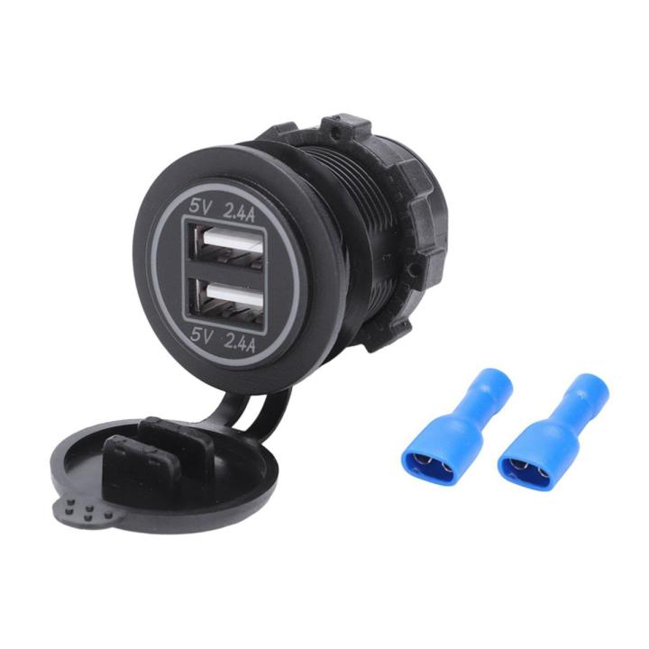 5V 4.8A Dual Usb Charger Socket Adapter Power Socket For 12V 24V Car ...