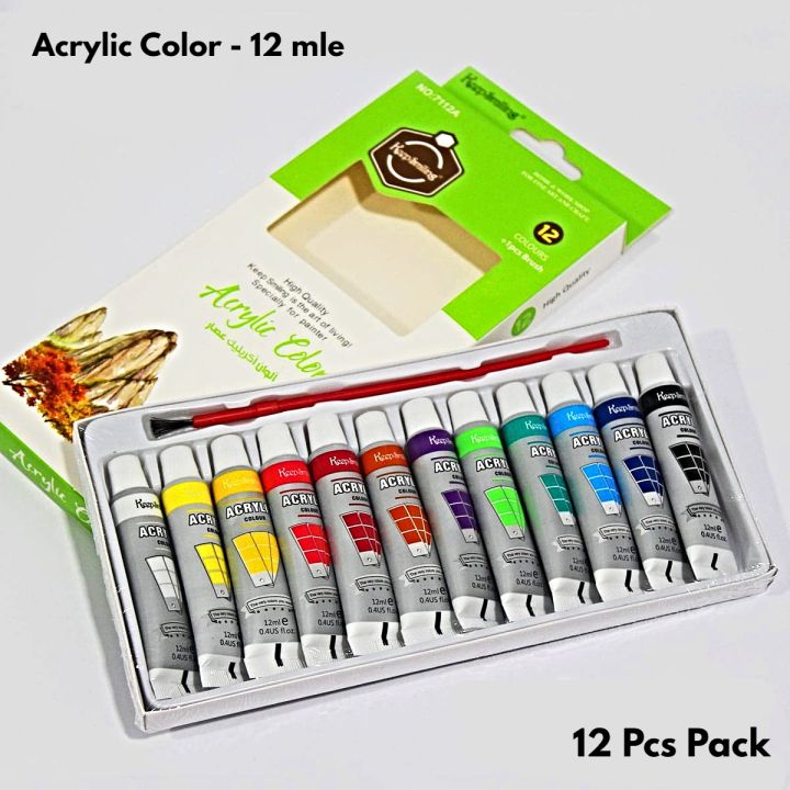Acrylic Color Paint Set- Multicolor Acrylic Color Paints Original ...