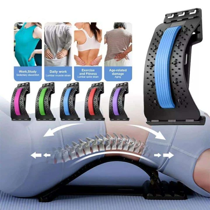 Back Stretcher & Cracking Device for Pain Relief | Adjustable Lumbar ...