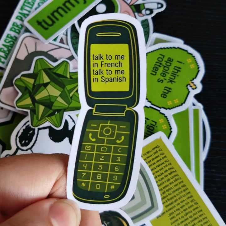 25 pcs BRAT stickers based on charli xcx album brat genz cool trendy ...