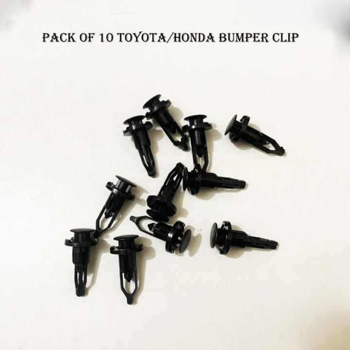 Pack of 10 Honda/Toyota Bumper Plastic Clips | Daraz.pk