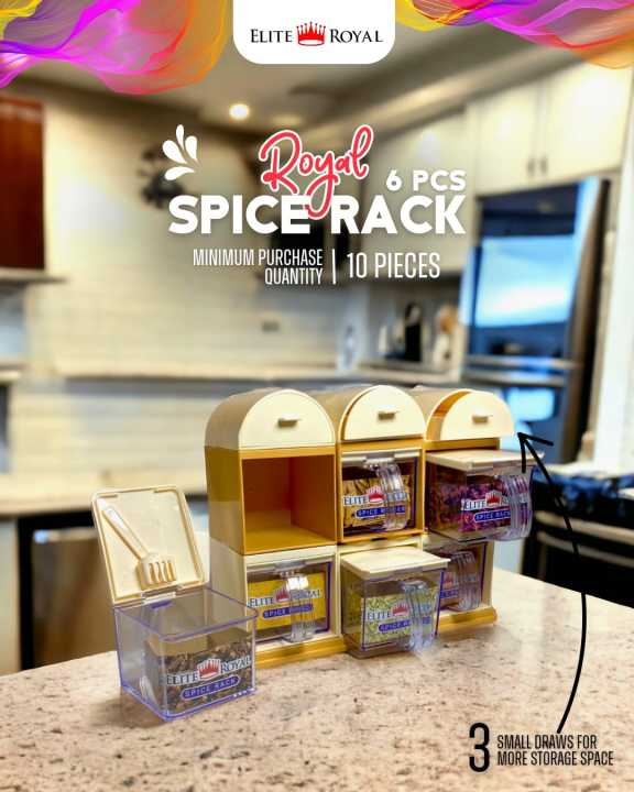 Kitchen Masala racks / Masala jar / Spice Jars/ Spice racks (6 in 1 ...