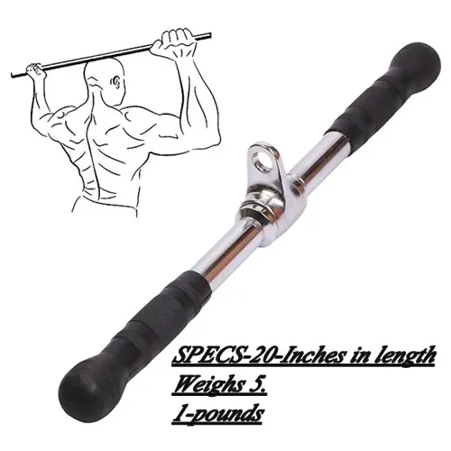 Triceps Press Push Pull Down Revolving Straight Bar Grip Handle Multi ...