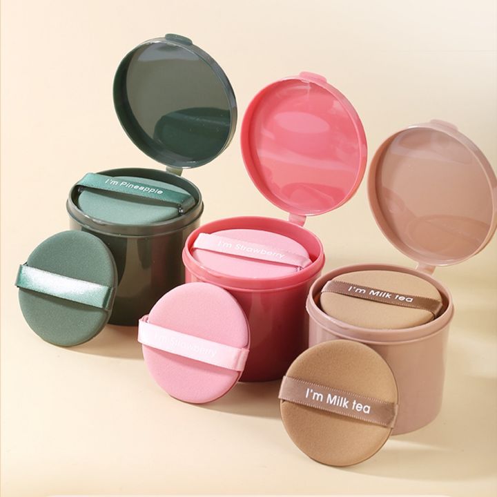 Powder Puff - 7Pcs Set, With Storage Box - Makeup Blending Sponges ...